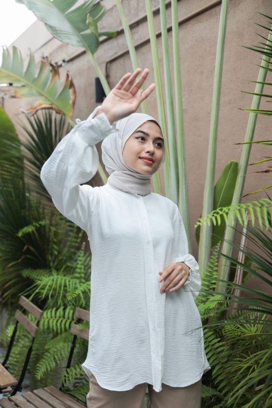 Adra Top White - modattire.my